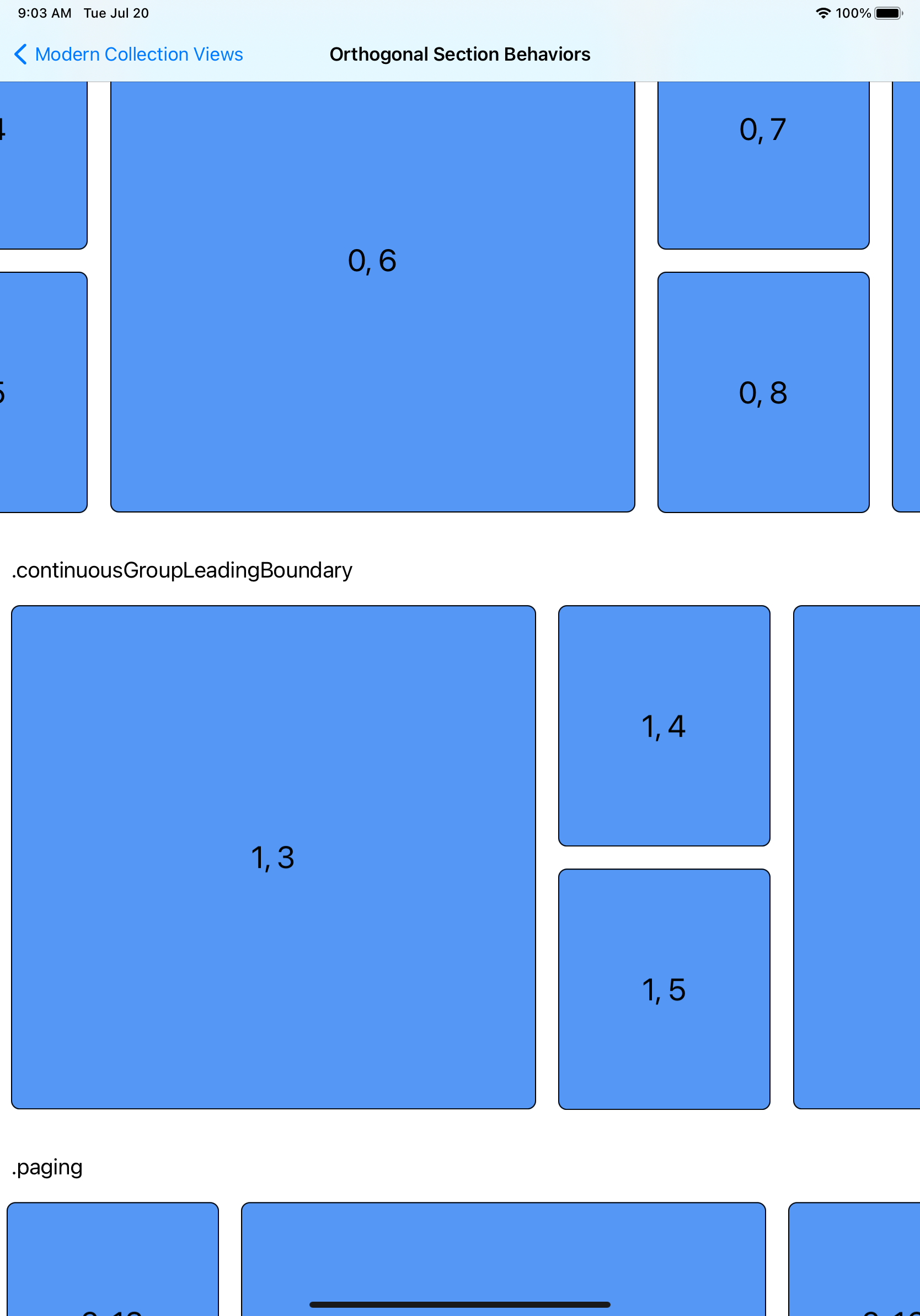 Modern Collection Views | Agapov Alexey